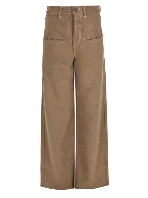 UMA WANG Wide-leg Jeans - Beige