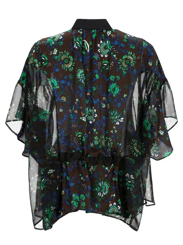 Sacai Floral Print Blouse