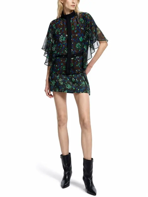 Sacai Floral Print Blouse