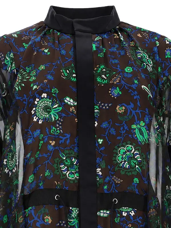 Sacai Blusa Con Stampa Floreale