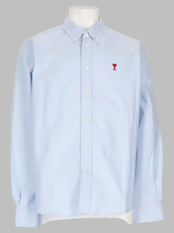 AMI Paris Logo Shirt - Azure
