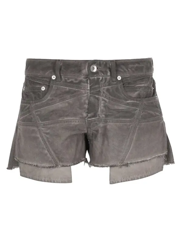 Rick Owens Lana Cut Offs Denim Shorts