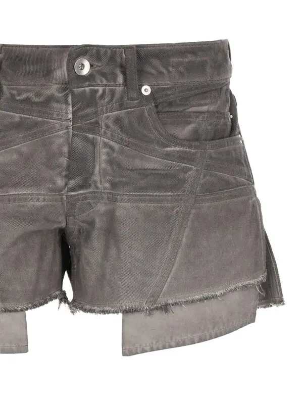 Rick Owens Lana Cut Offs Denim Shorts