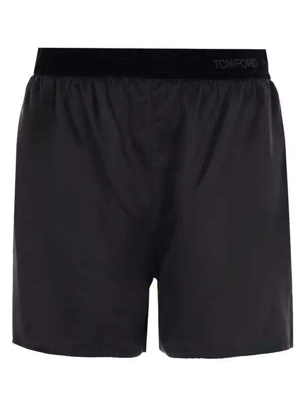 TOM FORD Shorts In Seta - Black