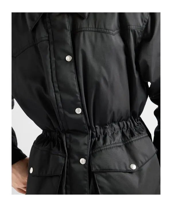 Prada Drawstring Buttoned Down Jacket
