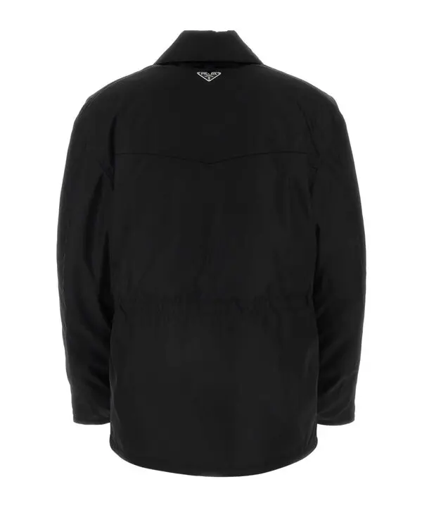 Prada Drawstring Buttoned Down Jacket
