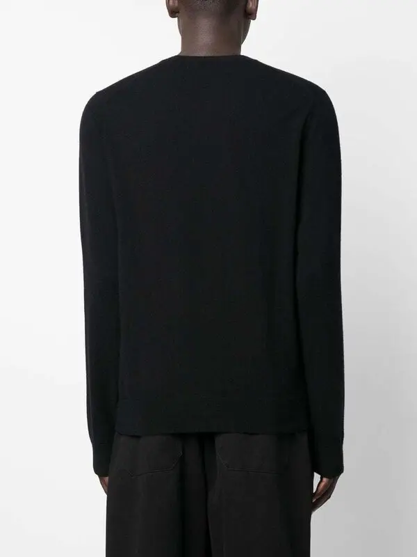 Comme Des Garçons V-neck Long-sleeved Jumper