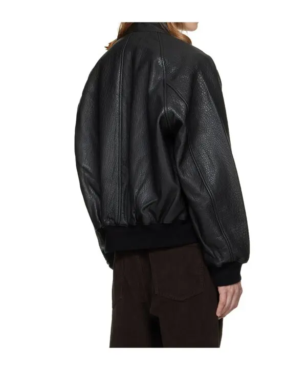 Studio Nicholson Leather Bomber Jacket