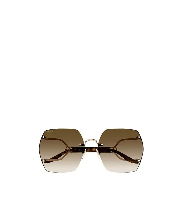 Gucci Geometric Frame Sunglasses