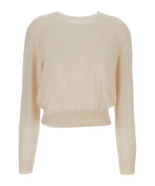 LISA YANG Greer Ribbed Knit Sweater - Nude