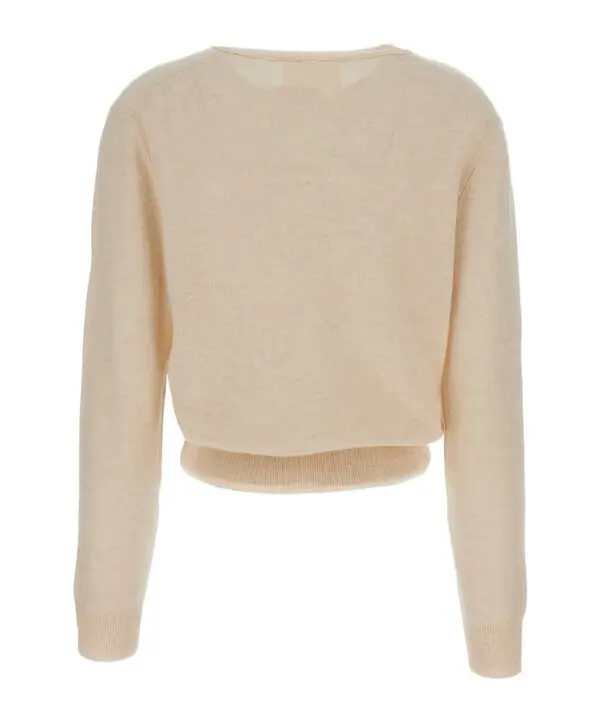 LISA YANG Greer Ribbed Knit Sweater - Nude