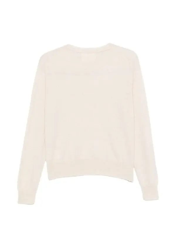 LISA YANG Greer Ribbed Knit Sweater - Nude