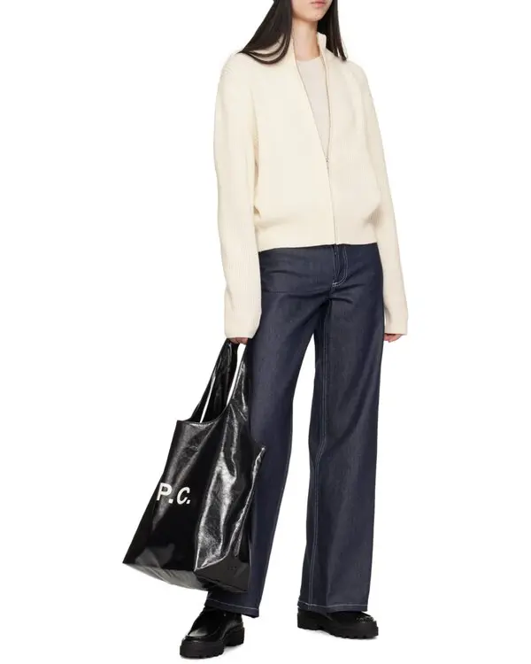 A.p.c. Ninon Top Handle Bag - Black