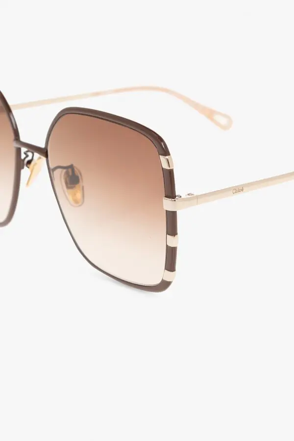 Chloé Rectangular Frame Sunglasses