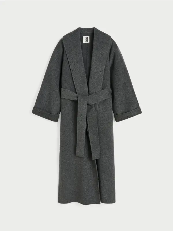 BY MALENE BIRGER Trullem Wool Coat - Dark Grey Melange
