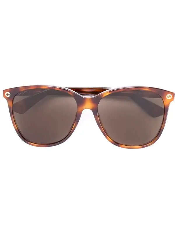 Gucci Round Frame Sunglasses - Brown