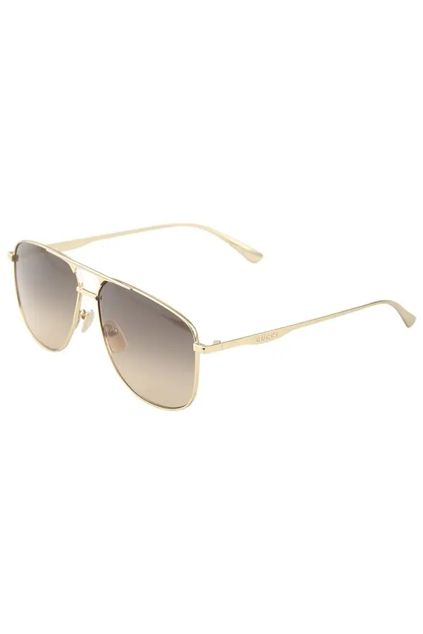Gucci Double Bridge Aviator Sunglasses