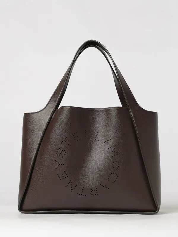 Stella McCartney Perforated Logo Handbag - Brown