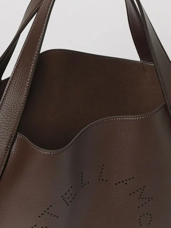 Stella McCartney Perforated Logo Handbag - Brown