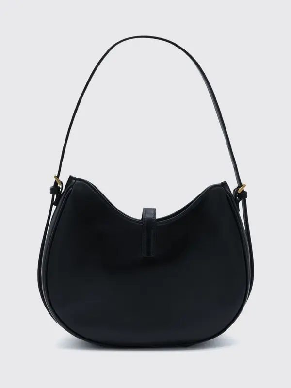 Versace Emblème Lambskin Leather Hobo Bag With Medusa Logo - Black