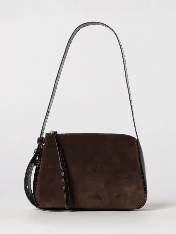 Tory Burch Suede Shoulder Bag - Brown