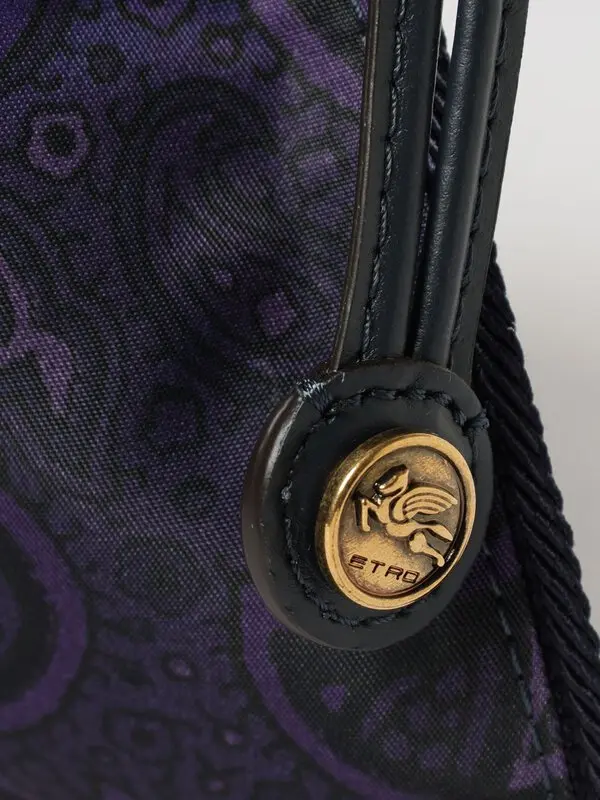 Etro Mini Nylon Bucket Bag - Blue