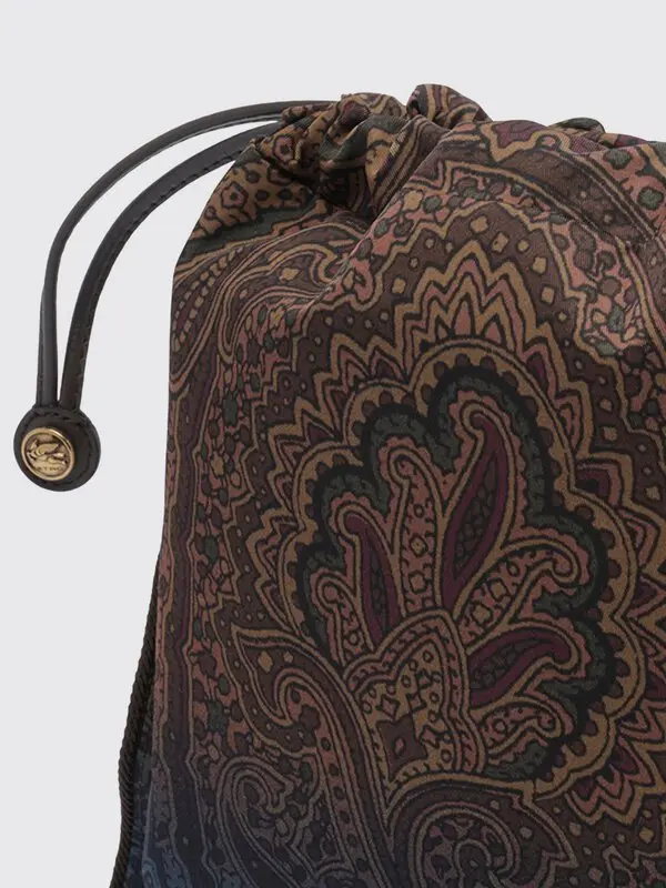 Etro Mini Nylon Bucket Bag
