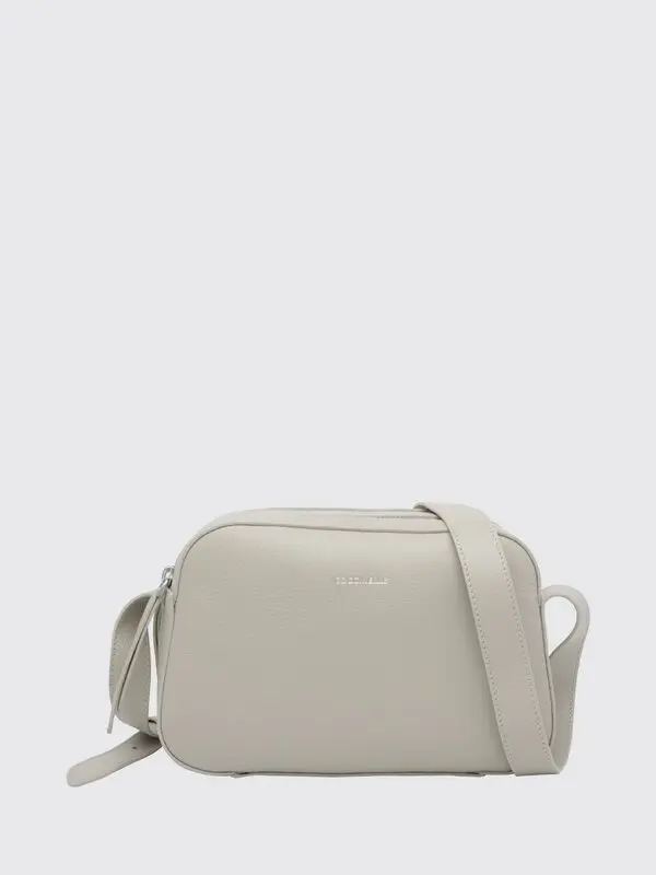 COCCINELLE Grained Leather Crossbody Bag - Grey 1