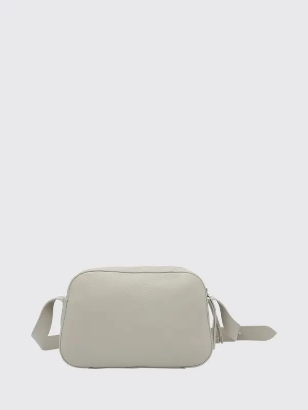 COCCINELLE Grained Leather Crossbody Bag - Grey 1