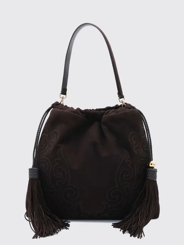 Etro Suede Shoulder Bag - Brown