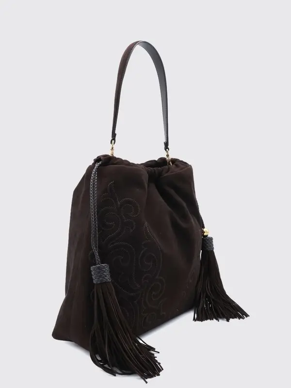 Etro Suede Shoulder Bag - Brown