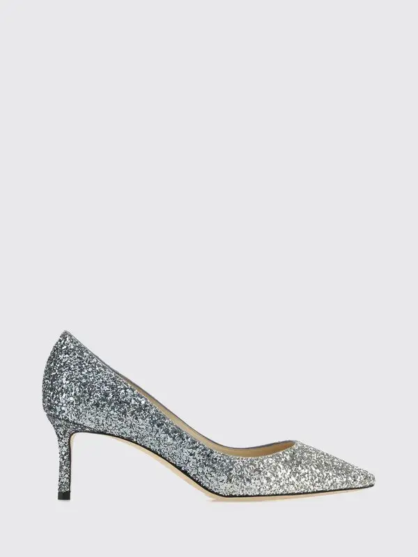 JIMMY CHOO Romy Glitter Pumps - Silver