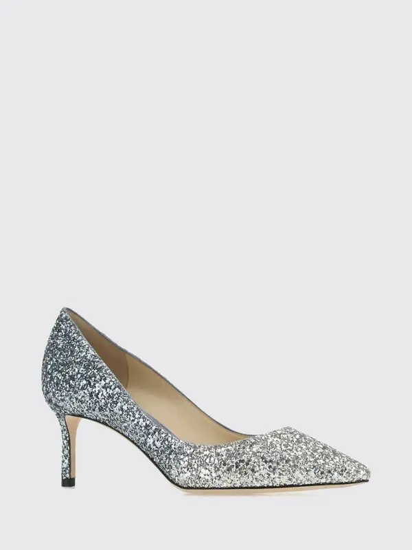 JIMMY CHOO Romy Glitter Pumps - Silver