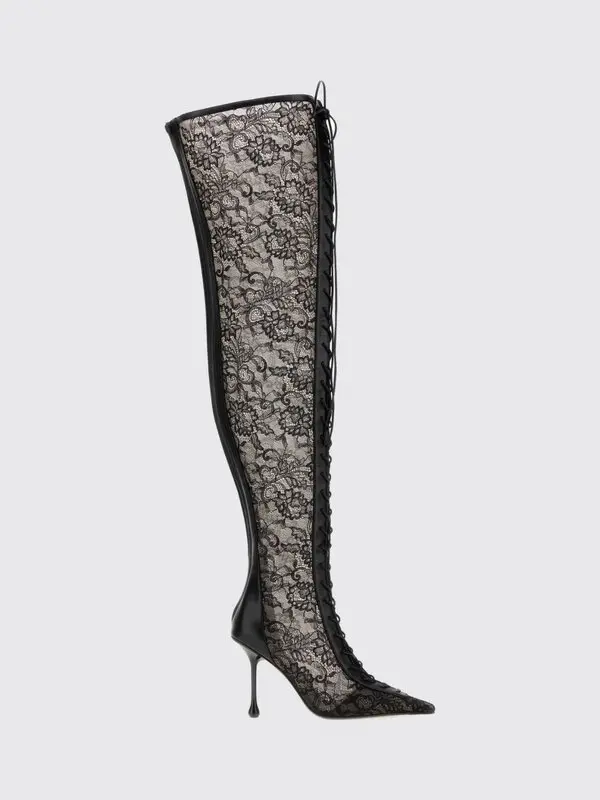 JIMMY CHOO Over The Knee Boots - Black