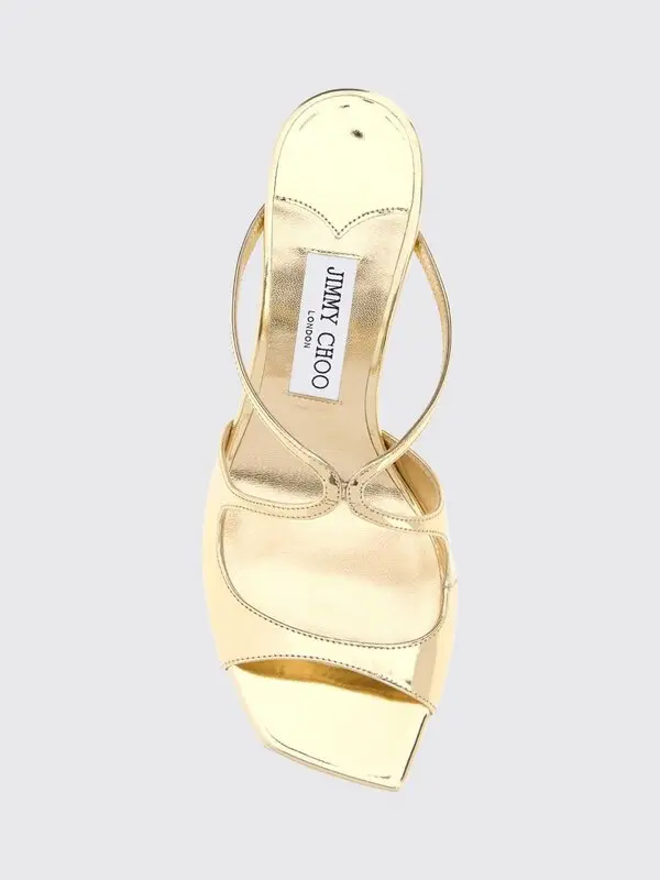 JIMMY CHOO Metallic Heeled Sandal