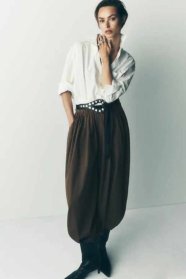 Anthropologie Barrel Trouser Pants