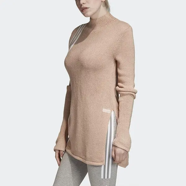 Adidas Originals Tlrd Side Forked Pullover Wool Sweater Pearl Pink