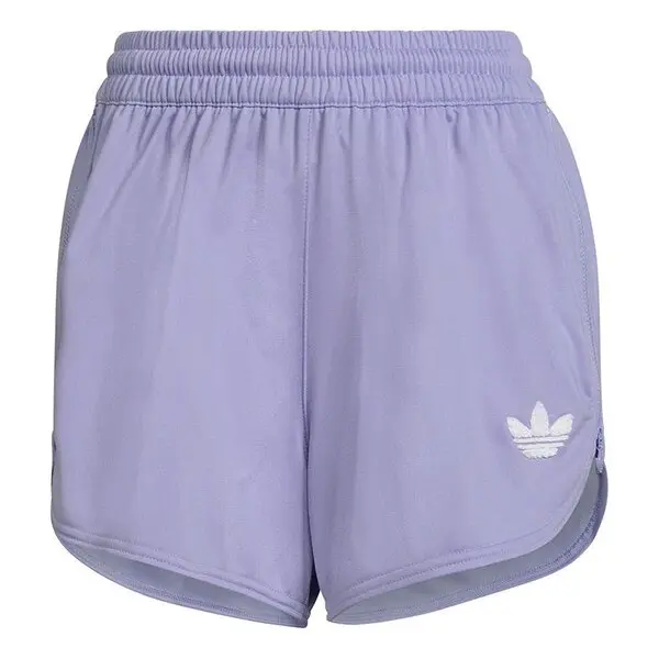 Adidas Originals Shorts Embroidery Shorts Purple - Lavender