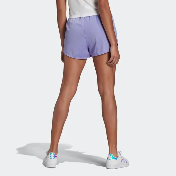 Adidas Originals Shorts Embroidery Shorts Purple