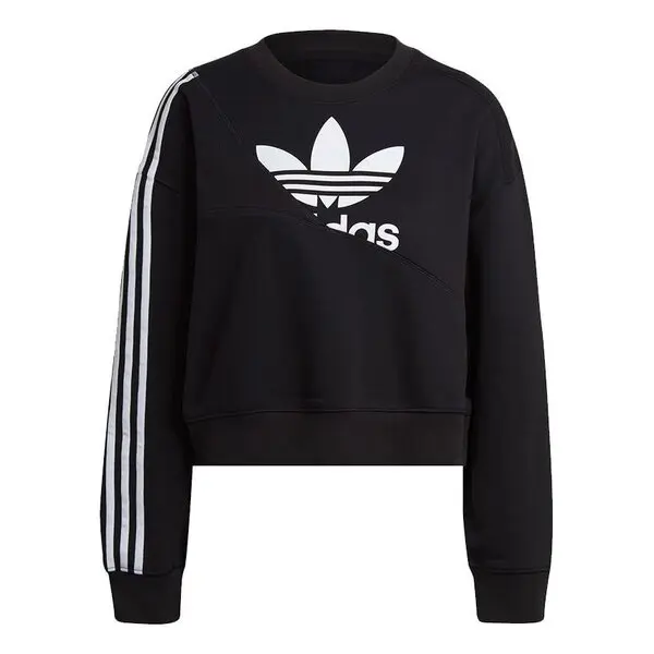 Adidas Originals Splicing Logo Sweatshirt - Black/white