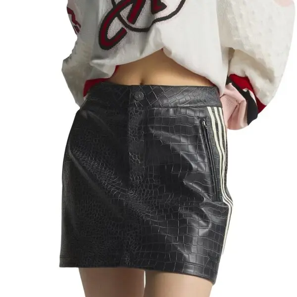 Adidas Pleather Mini Skirt