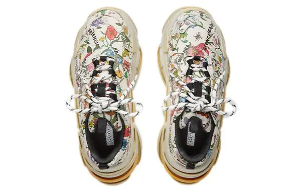 Balenciaga Gucci X The Hacker Project Triple S 'flora Print