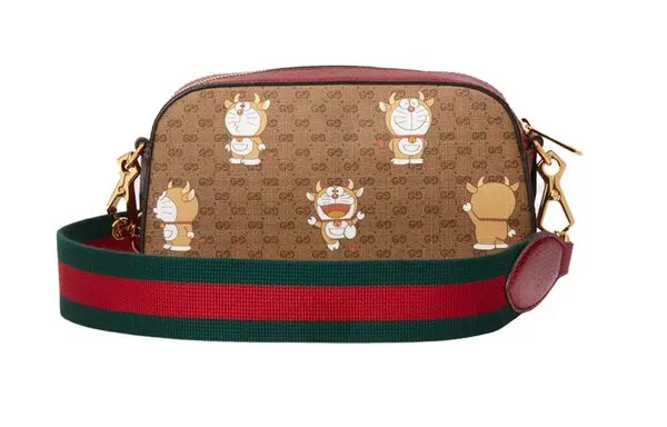 Gucci X Doraemon Small Shoulder Bag 'ebony Beige