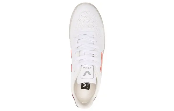VEJA V-10 Cwl 'white Orange Fluo Marsala