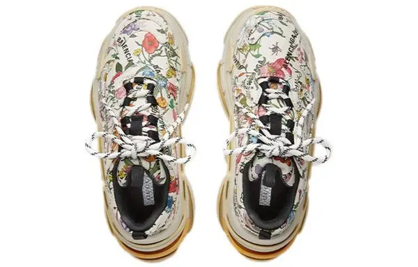 Balenciaga X Gucci Triple S Sneakers 'the Hacker Project Floral