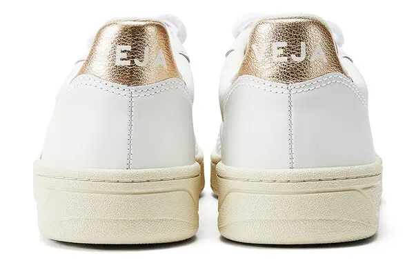 VEJA V-10 Lace-up 'white Gold - White/gold