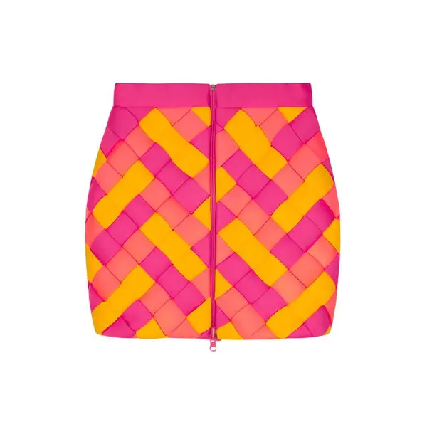 ÚCHÈ Braided Multicolor Skirt