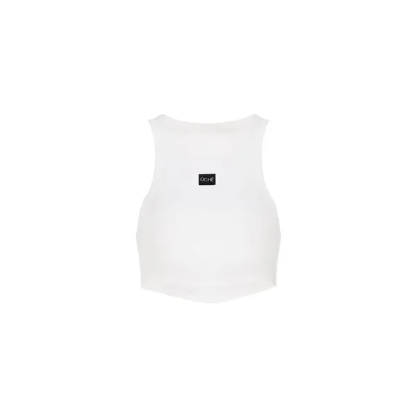 ÚCHÈ Cropped Tank Top - White