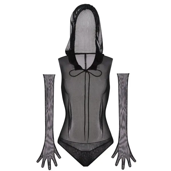 ÚCHÈ Hoodie Bodysuit & Gloves