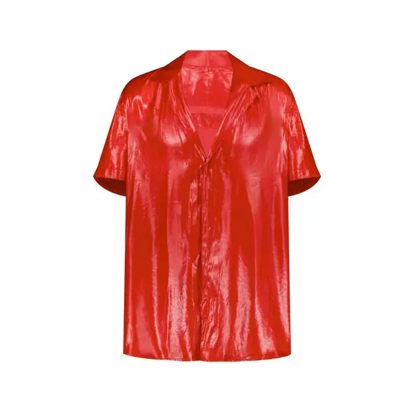 ÚCHÈ Satin Short Sleeve Shirt